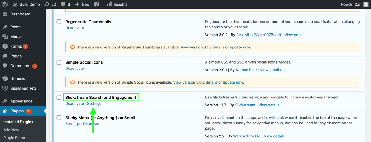 How To Install the Slickstream Plugin